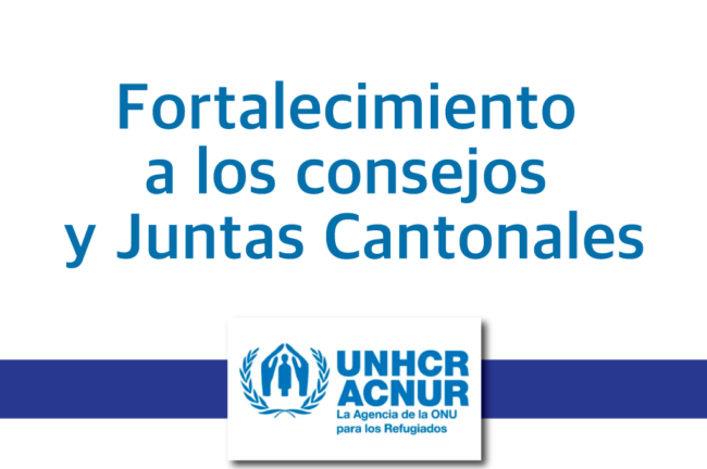UNHCR ACNUR – CORAPE – Organizacion